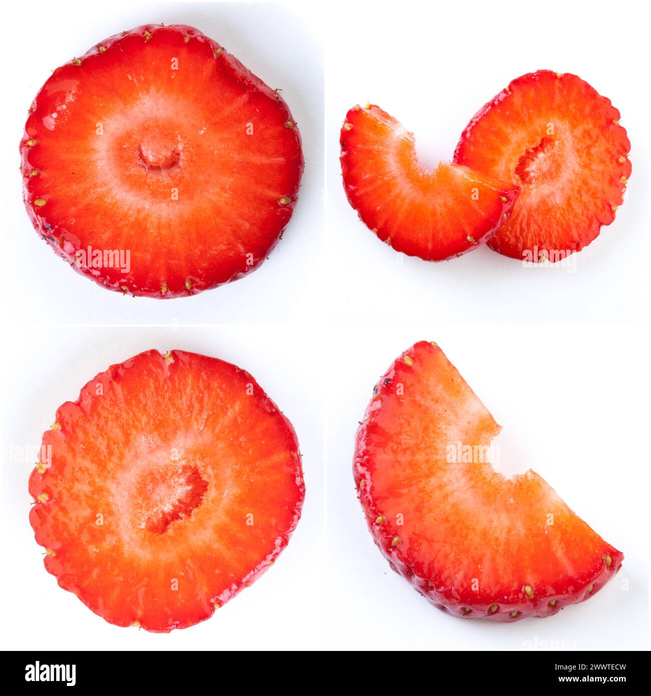 Collage of strawberries Stock Photo - Alamy