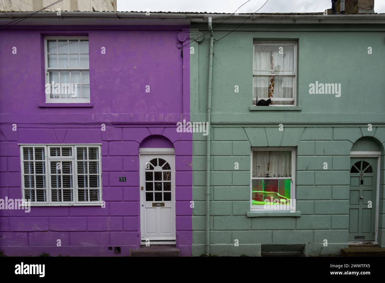 Colourful houses brighton hi-res stock photography and images - Alamy