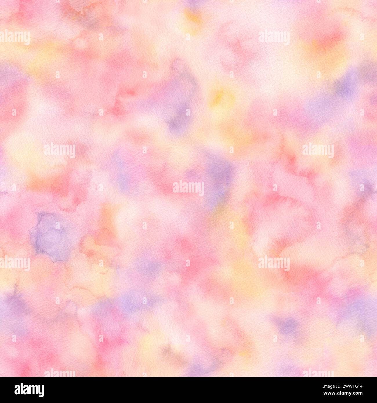 Abstract watercolor background. Hand drawn purple orange pink stains ...