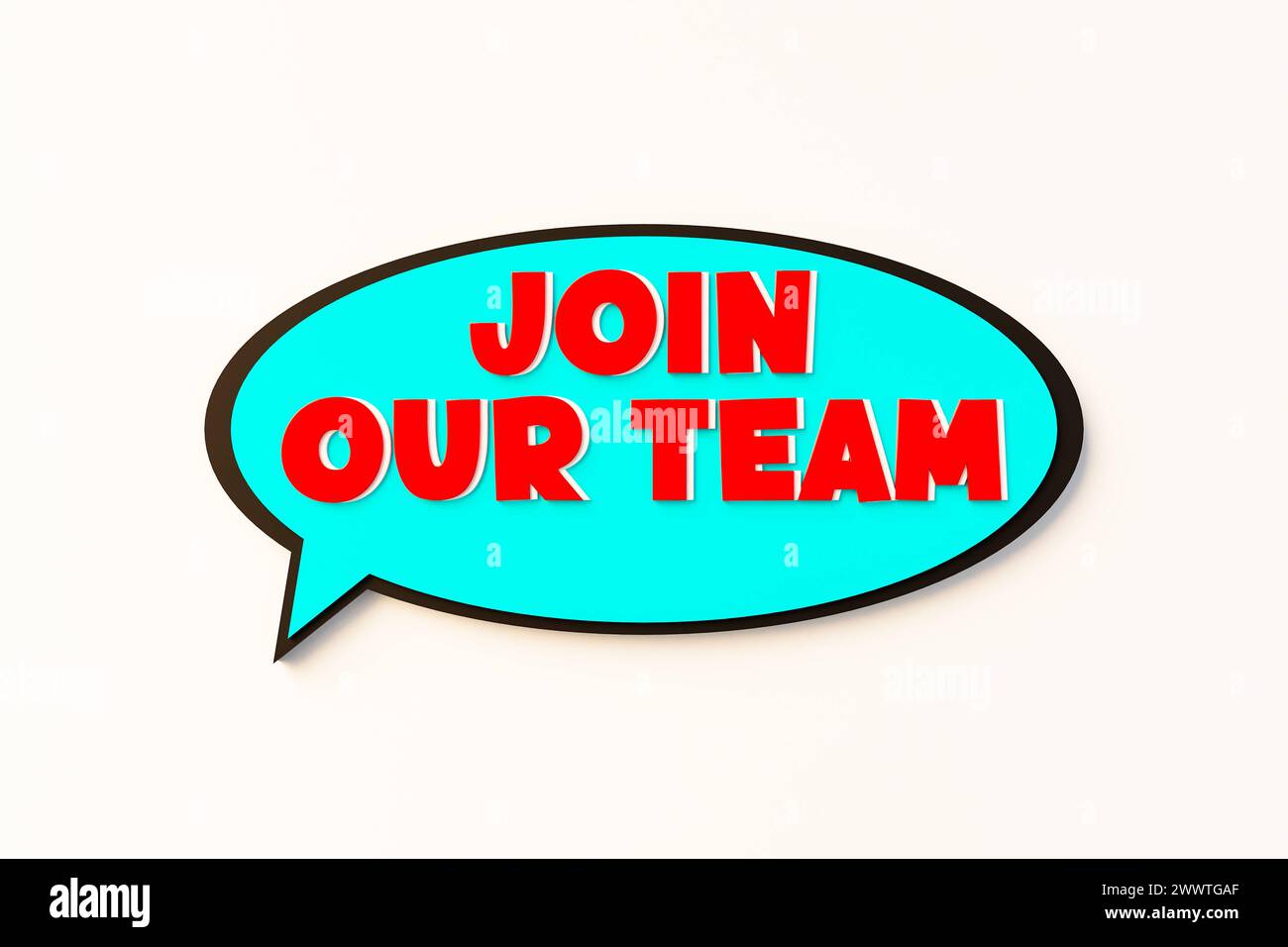 Join our team, cartoon speech bubble. Join our team, cartoon speech ...