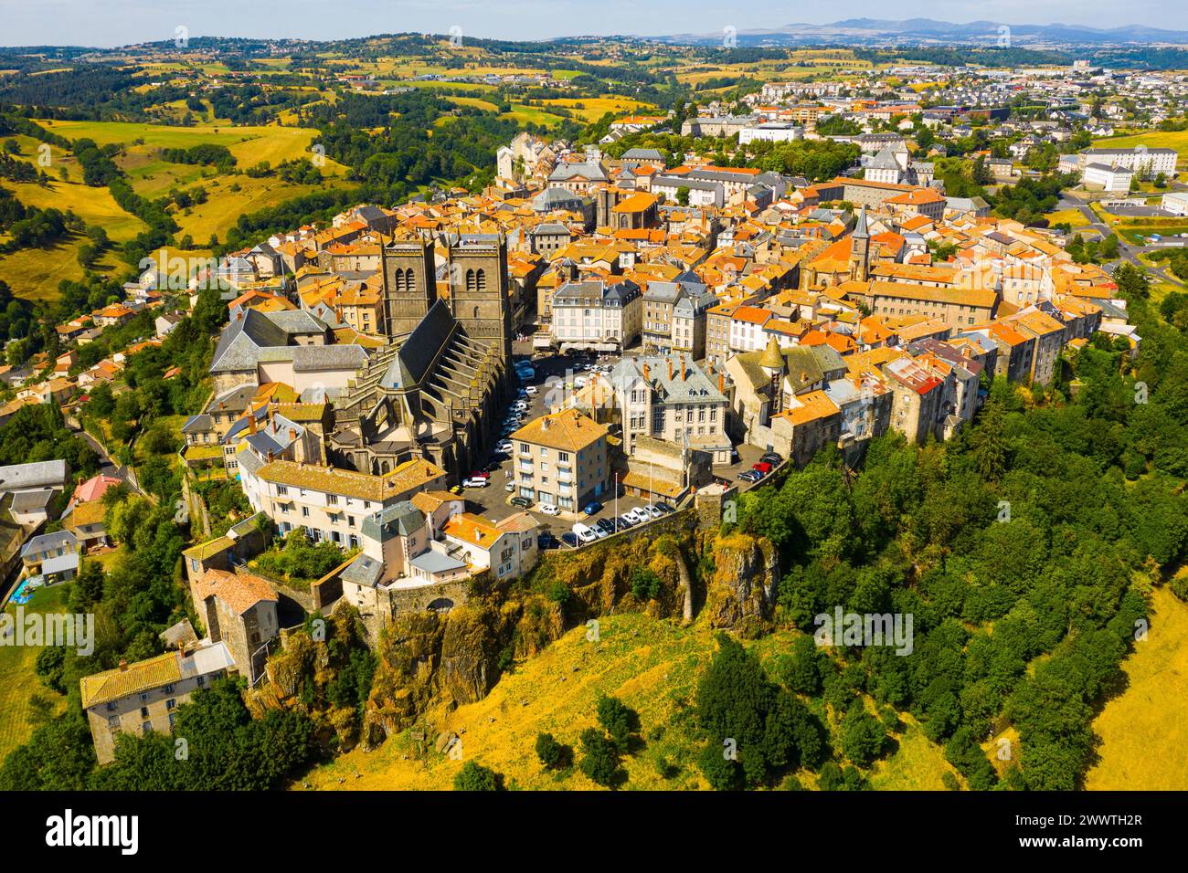 Saint flour aerial view hi-res stock photography and images - Alamy