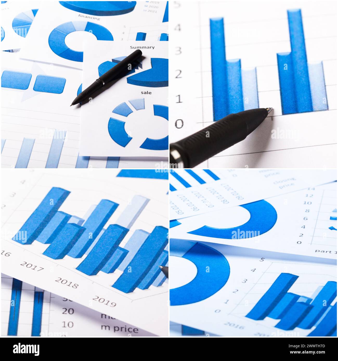 Business newspaper bar chart hi-res stock photography and images - Alamy