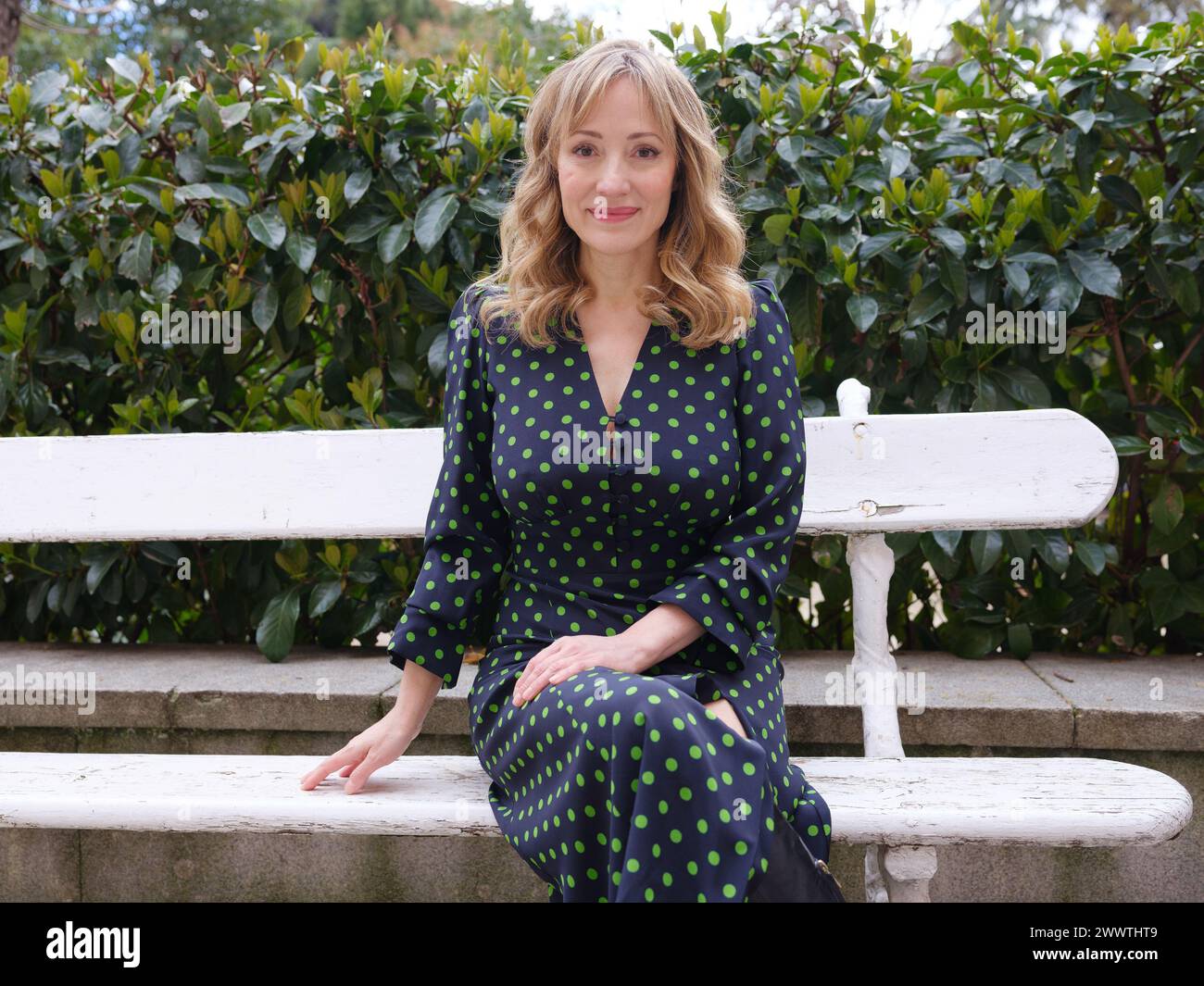 Contemporary Mexican artist Denise De la Rue poses during the portrait ...
