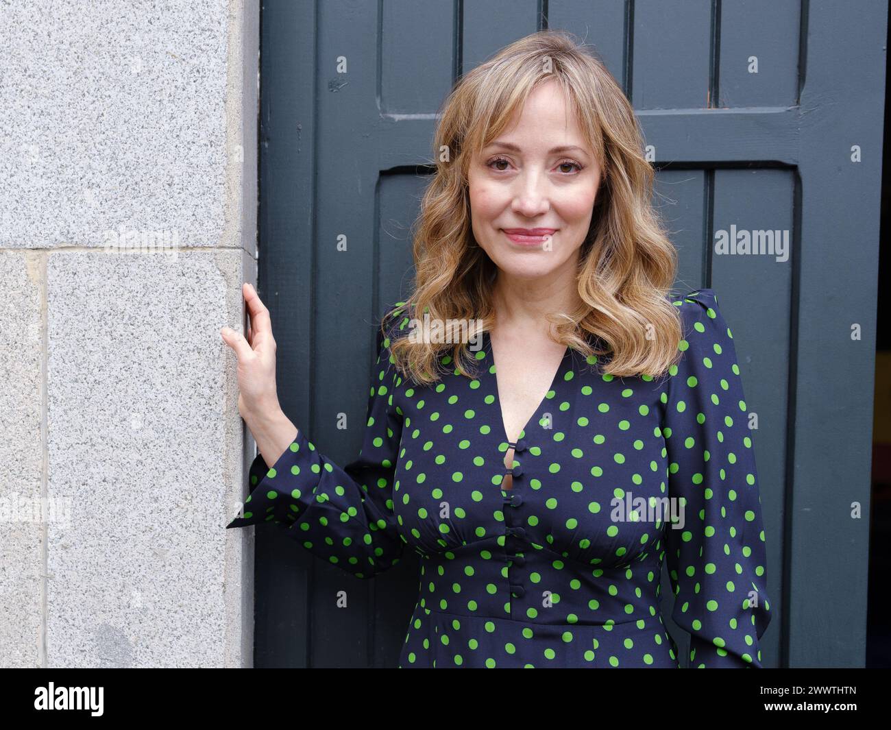 Contemporary Mexican artist Denise De la Rue poses during the portrait ...