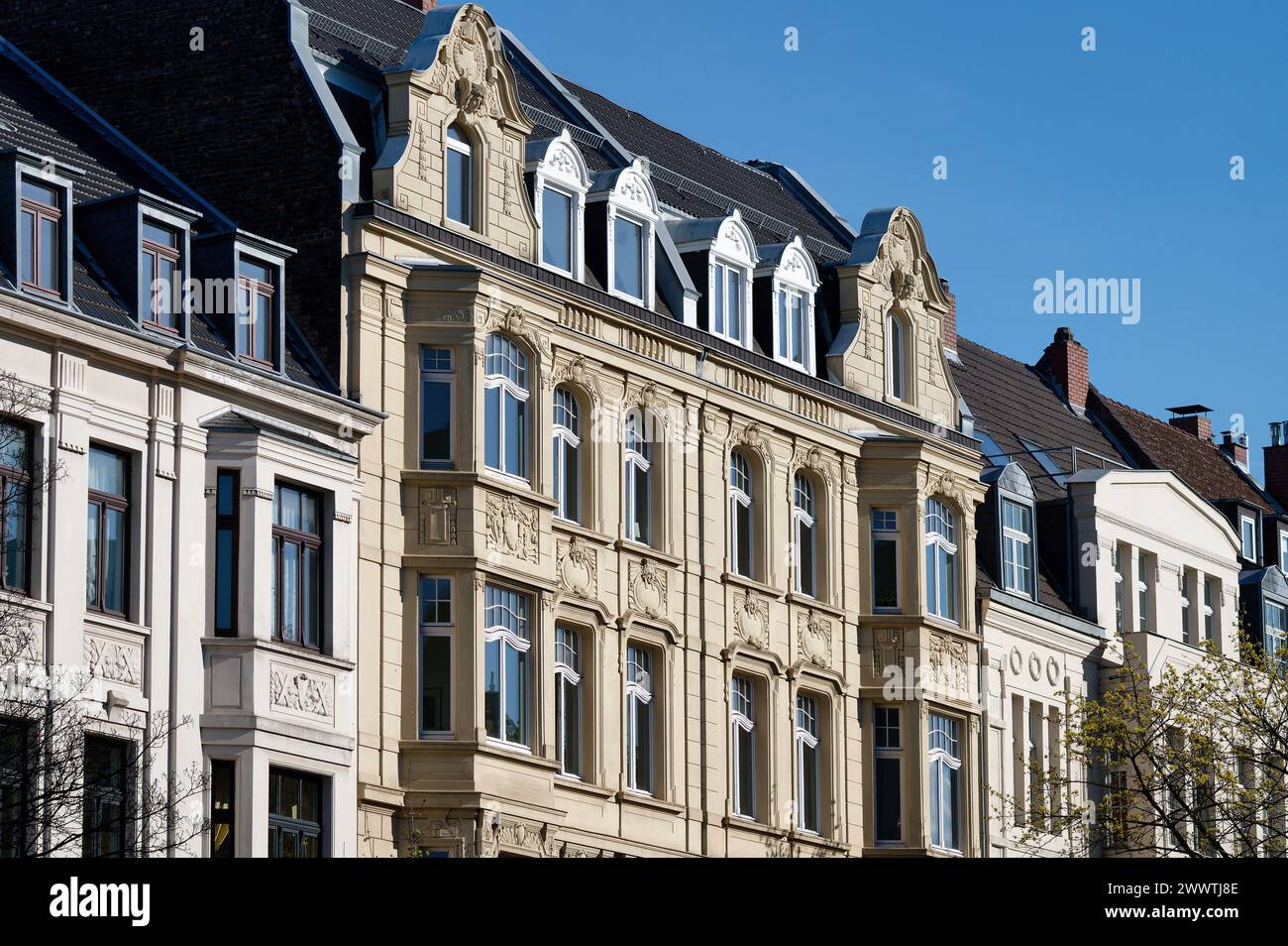 beautifully restored old buildings from the end of the 19th century in ...