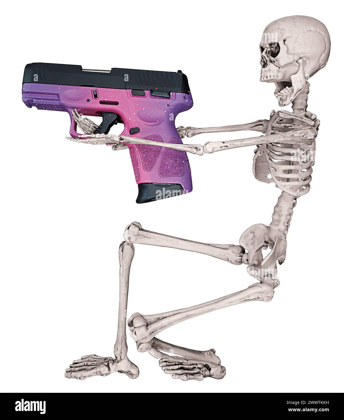 Crouched skeleton hi-res stock photography and images - Alamy