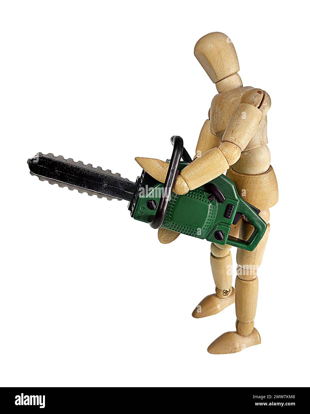 Saw cut down of trees Cut Out Stock Images & Pictures - Alamy