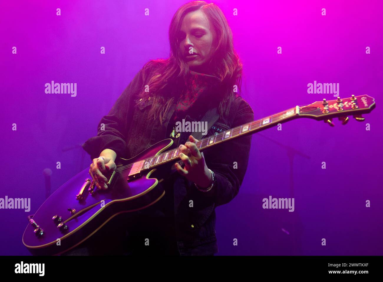 London, UK. 25 Mar 2024. American singer-songwriter Emily Wolfe opens ...
