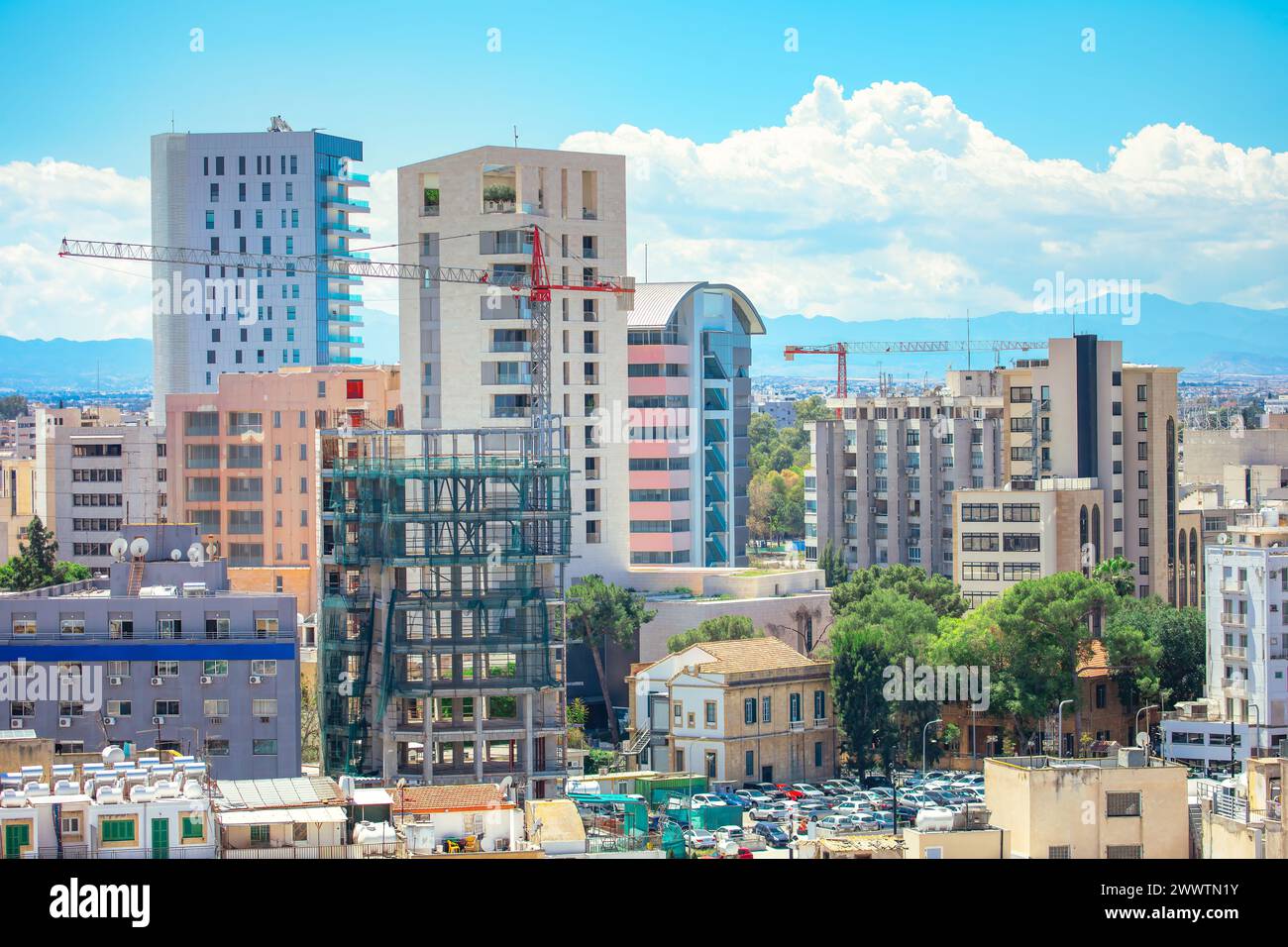 Modern district of Nicosia, Capital City of Cyprus Stock Photo - Alamy