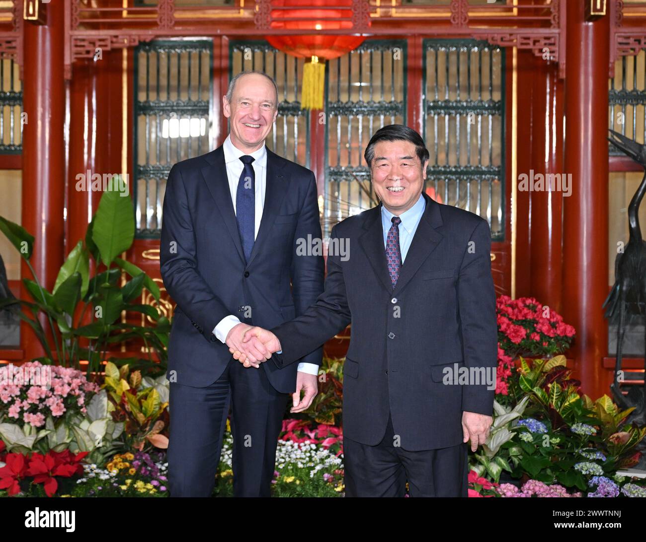 Beijing, China. 25th Mar, 2024. Chinese Vice Premier He Lifeng, also a ...