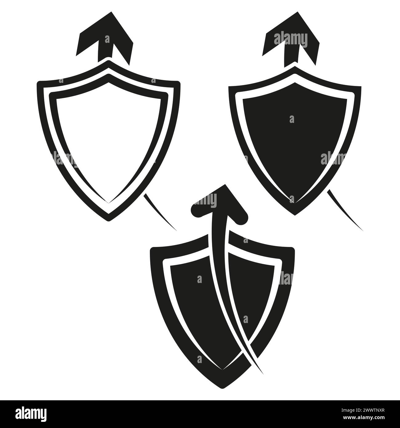10 shields Stock Vector Images - Alamy
