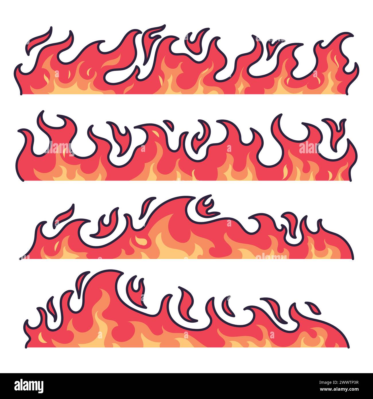Fire cartoon Stock Vector Images - Alamy