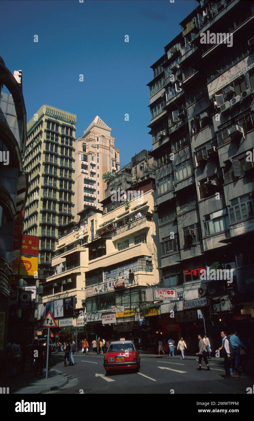 Street scene, taken in 1998, Kowloon, Hong Kong, China Stock Photo - Alamy