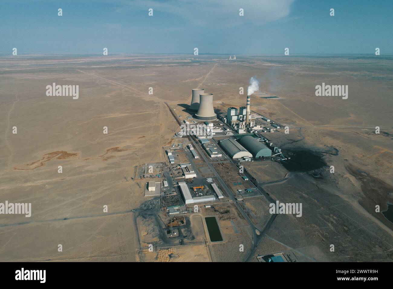HAMI, CHINA - MARCH 24, 2024 - The Huadian Hami 2Á660MW power plant ...