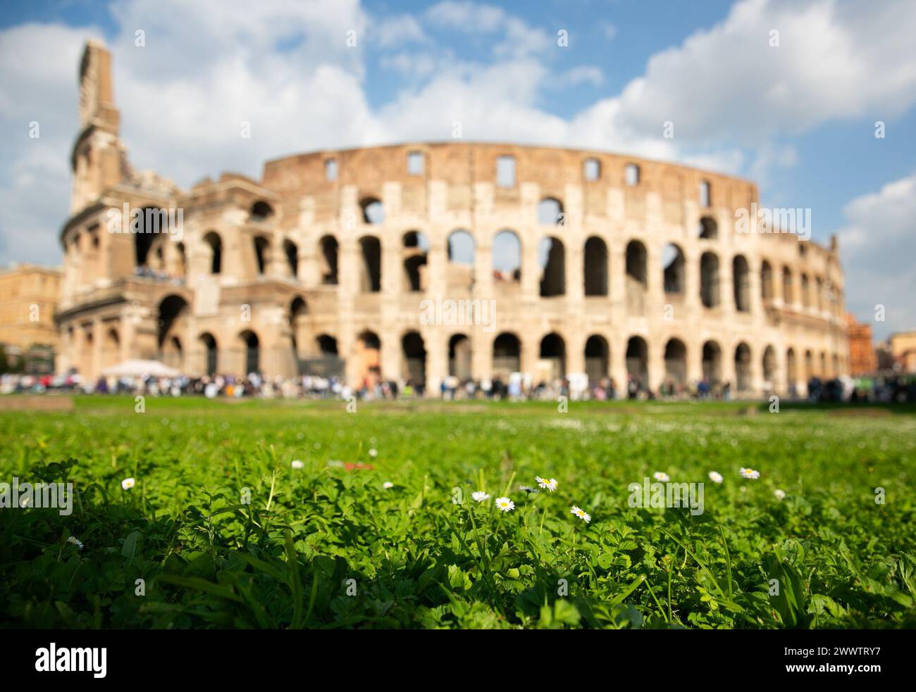 Rome, Italy. 22nd Mar, 2024. Tourists visit the Colosseum in Rome ...