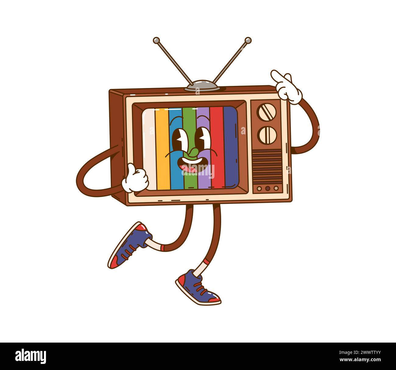 Tv set 70s hi-res stock photography and images - Alamy