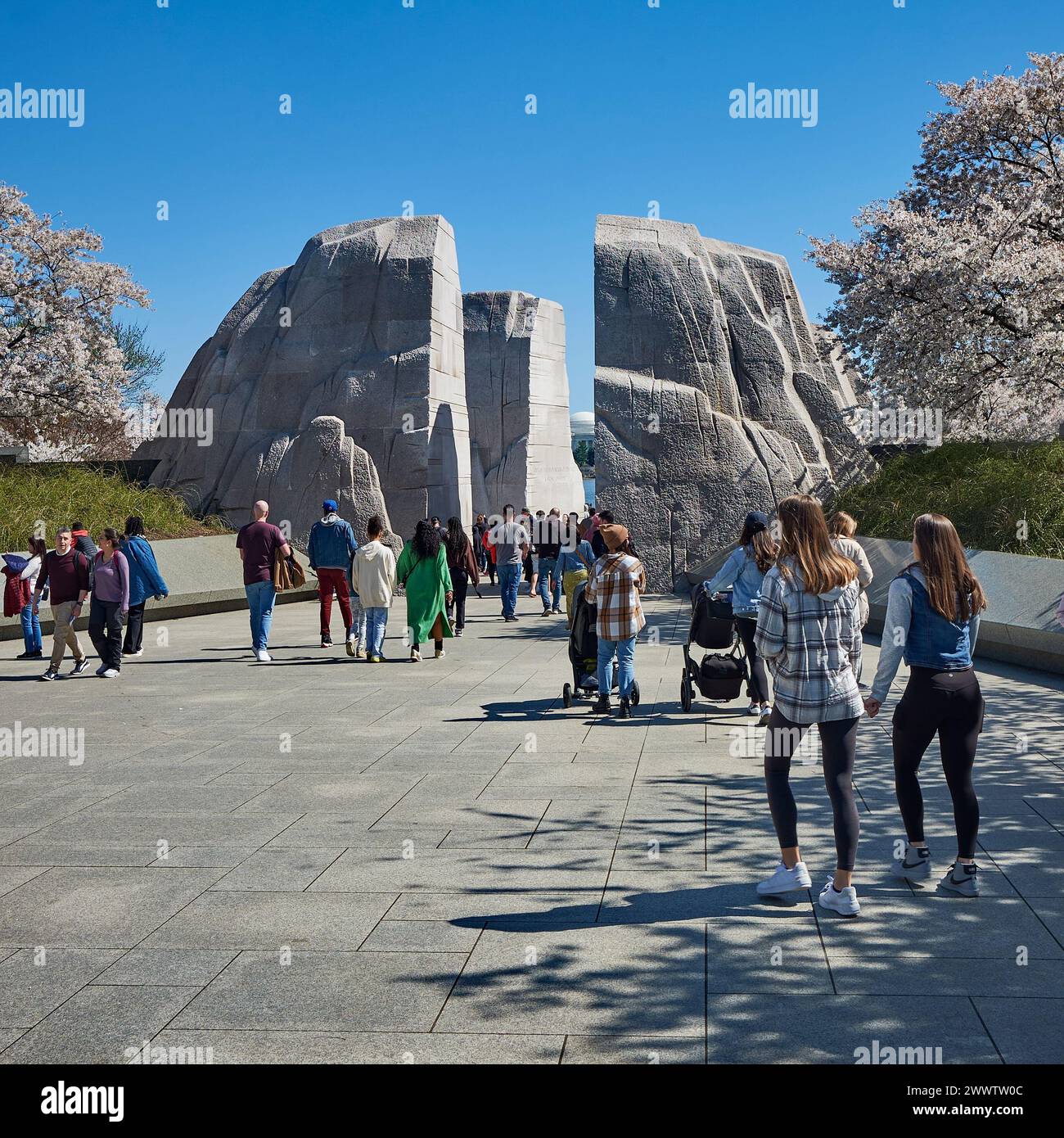 A granite memorial honoring Rev. Dr. Martin Luther King, Jr., the late ...