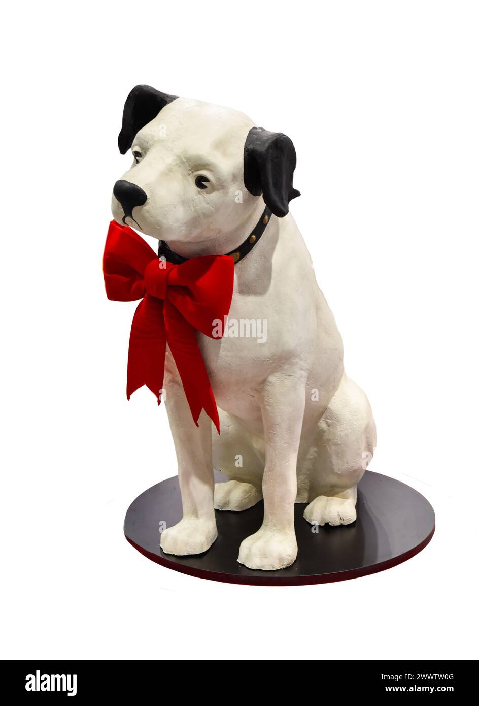 The RCA Dog on a white background Stock Photo - Alamy