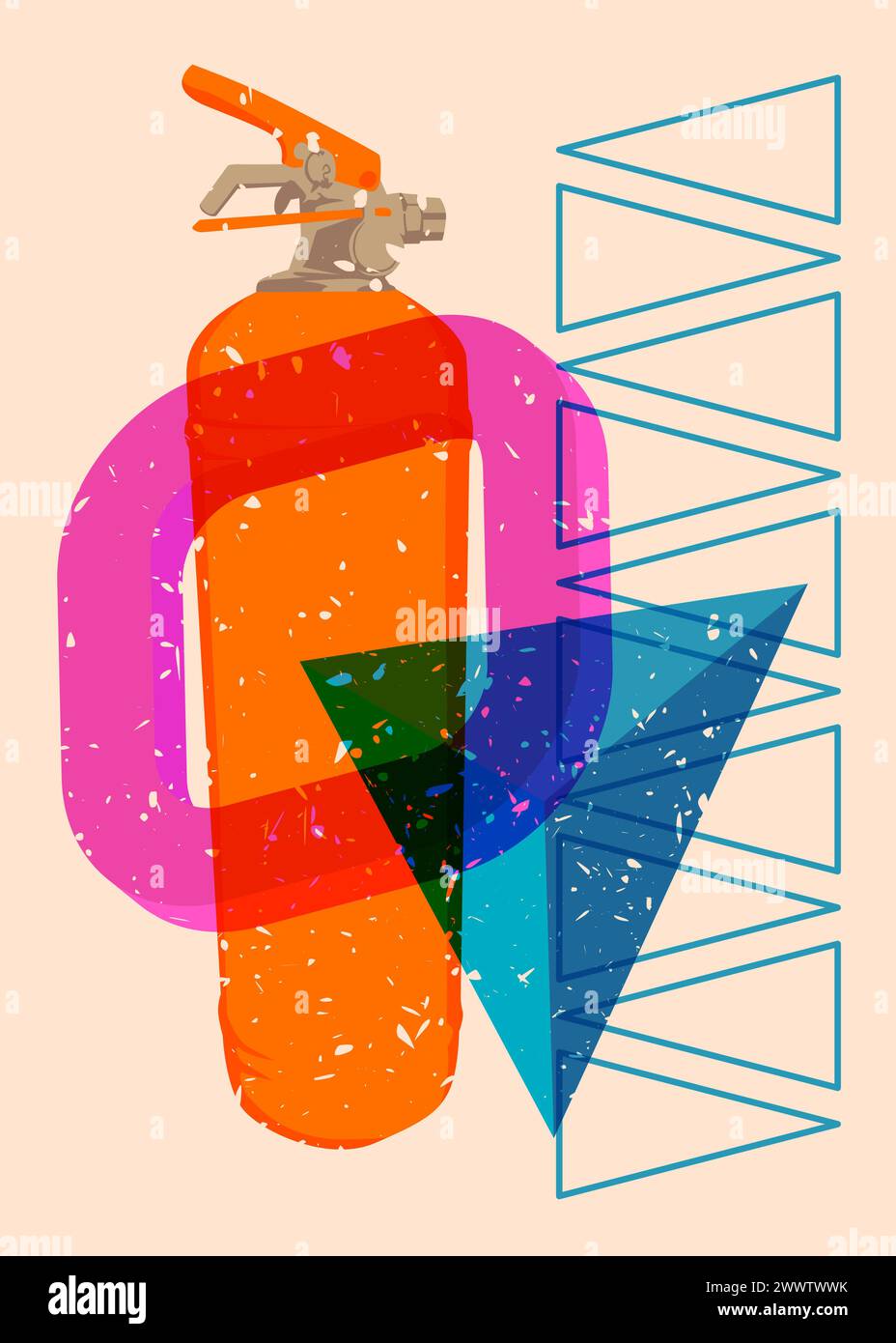 Fire extinguishing technique Stock Vector Images - Alamy