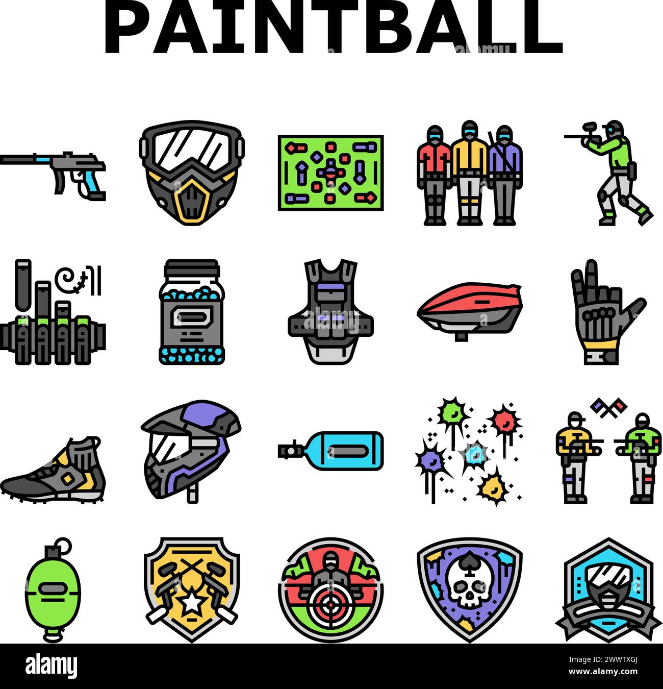 Paintball gamer Cut Out Stock Images & Pictures - Alamy