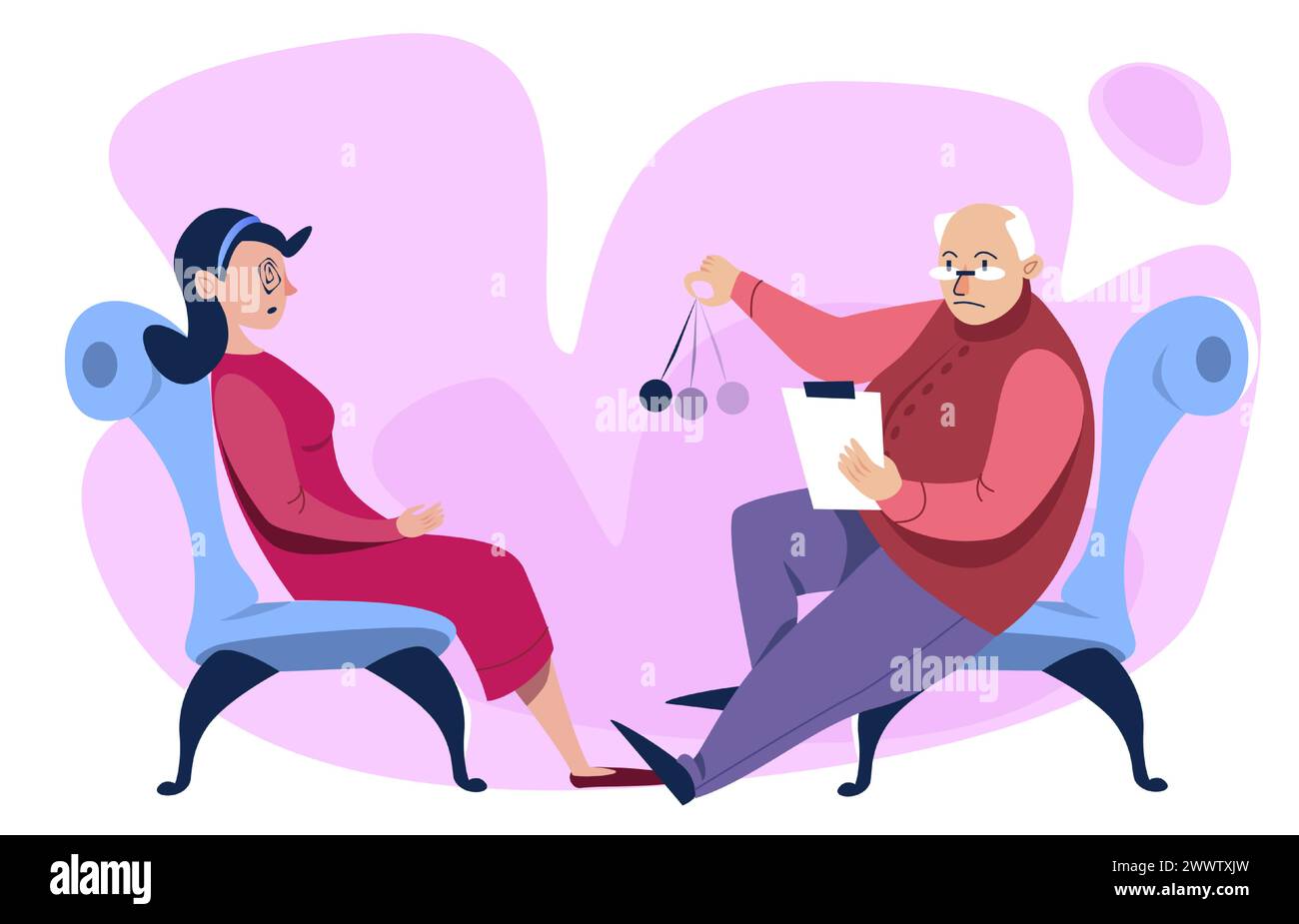 Psychiatrist couch cartoon hi-res stock photography and images - Alamy