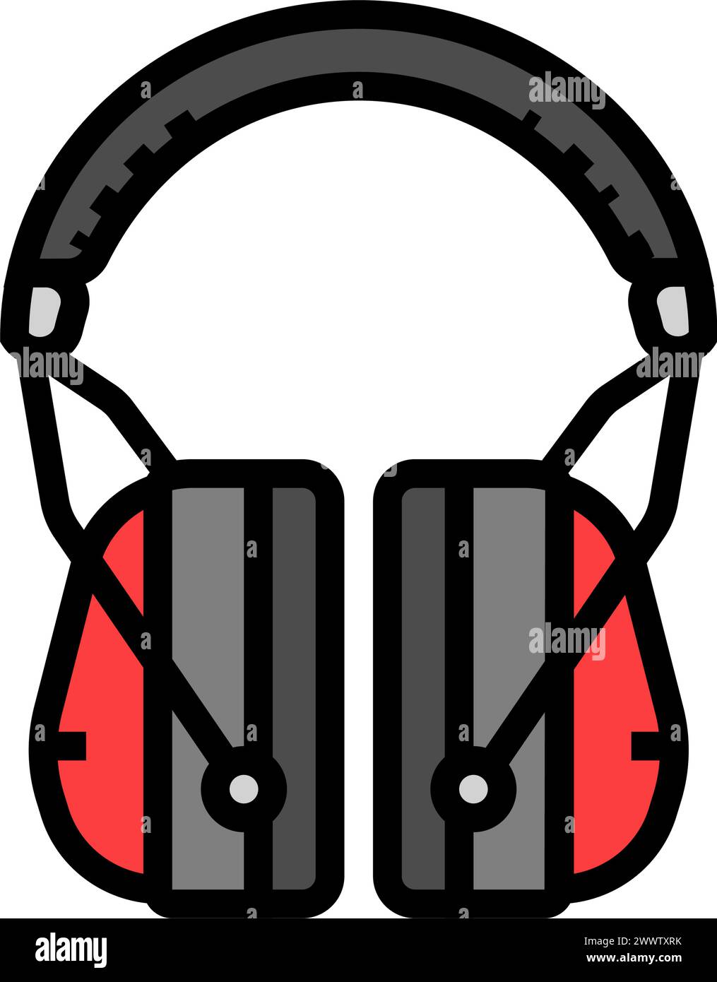 ear protectos ppe protective equipment color icon vector illustration ...