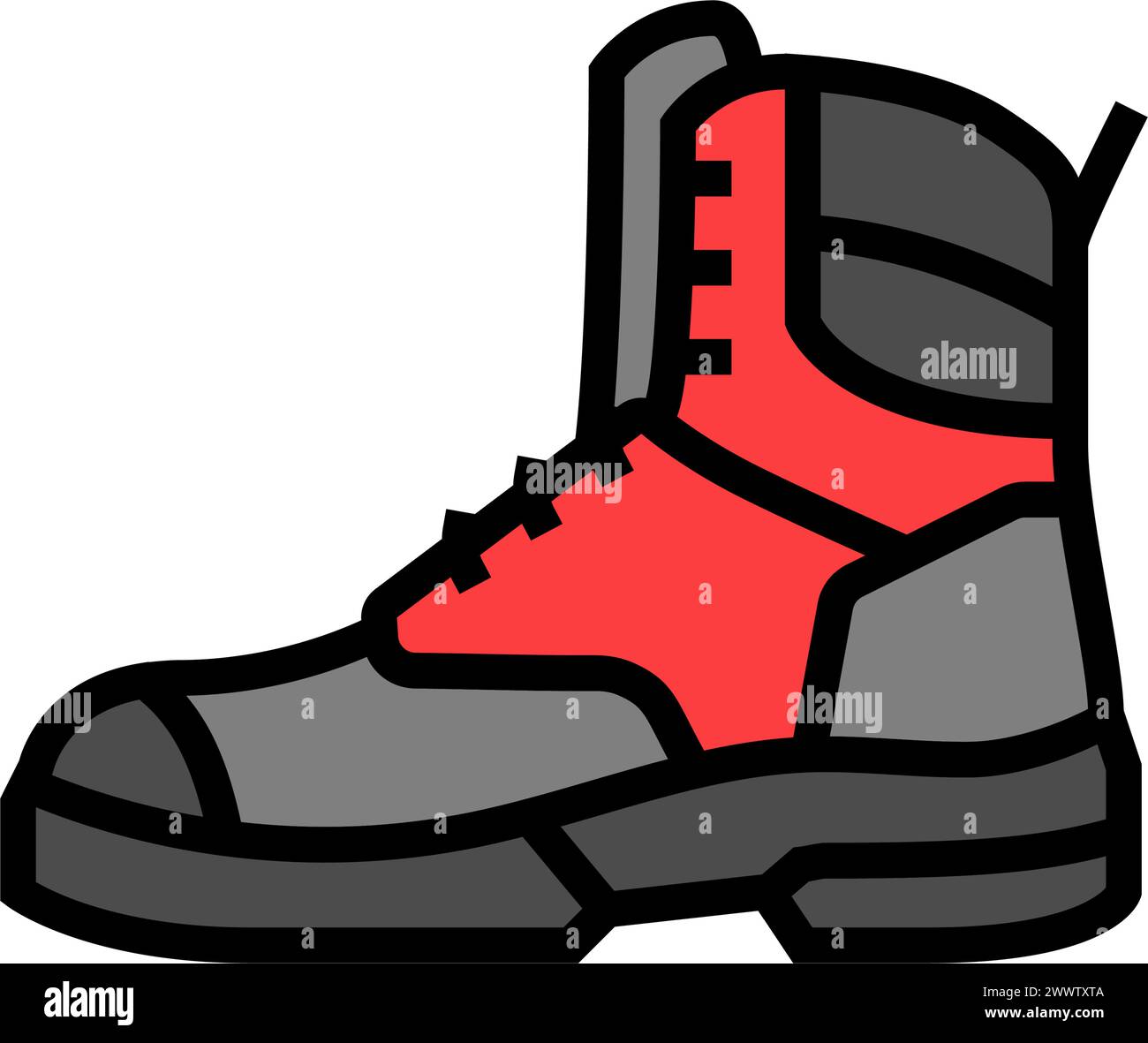 safety boots ppe protective equipment color icon vector illustration ...