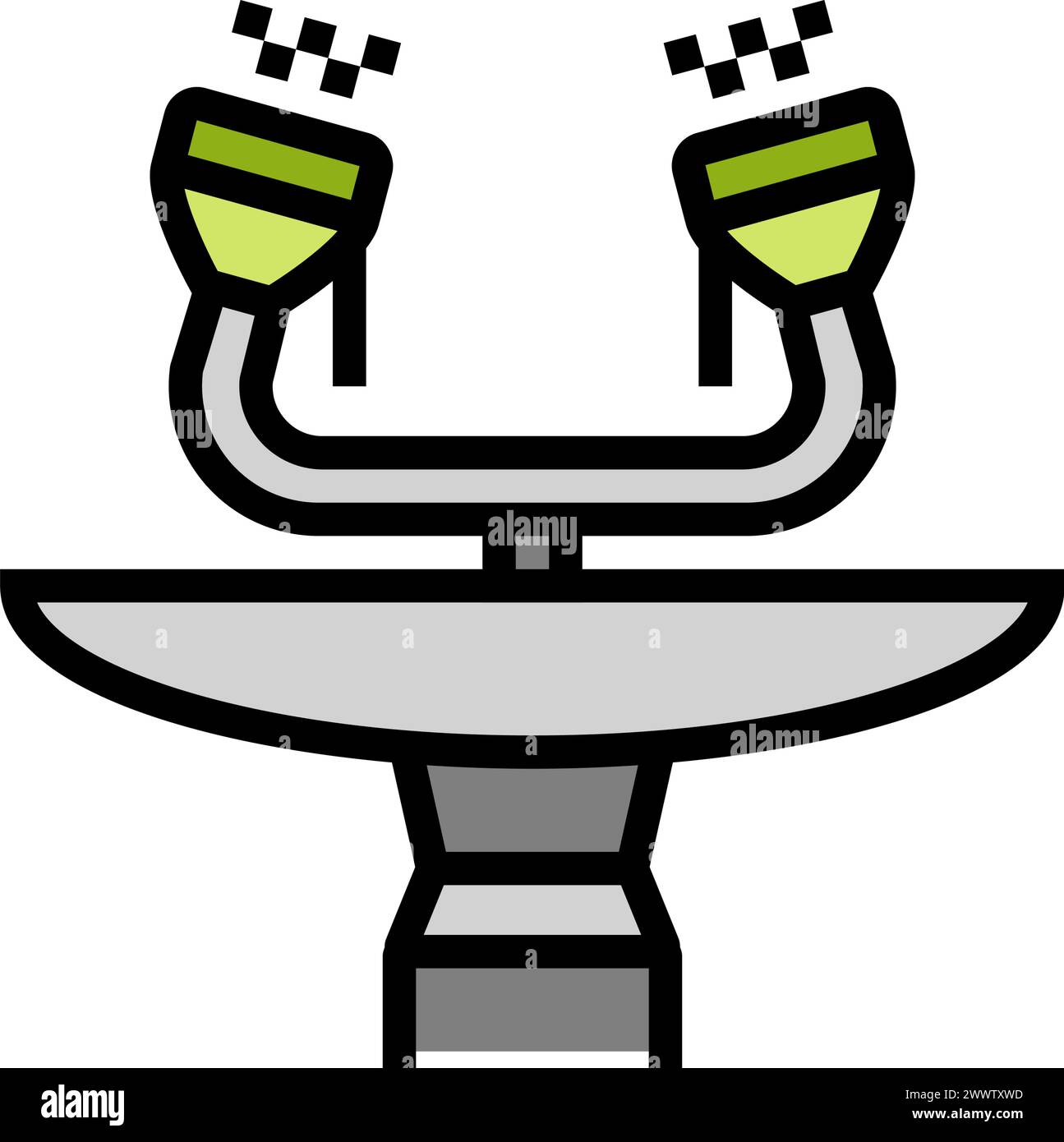 eye wash station ppe protective equipment color icon vector ...