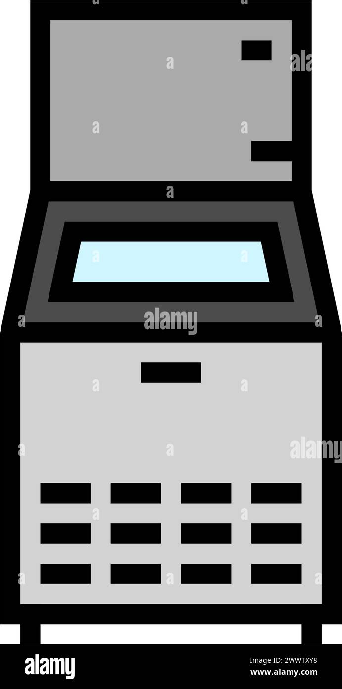 ice maker restaurant equipment color icon vector illustration Stock ...