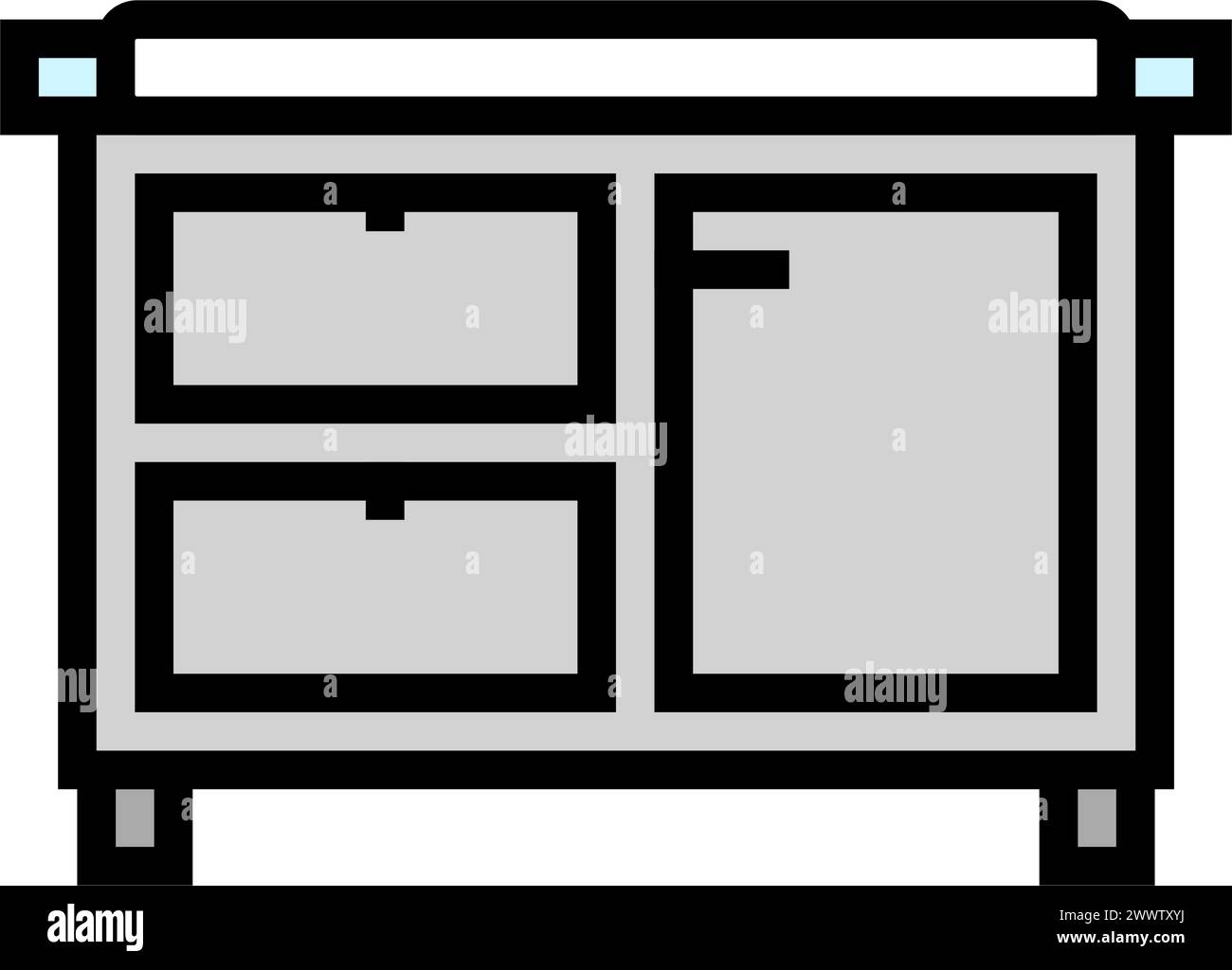 cutting board restaurant equipment color icon vector illustration Stock ...