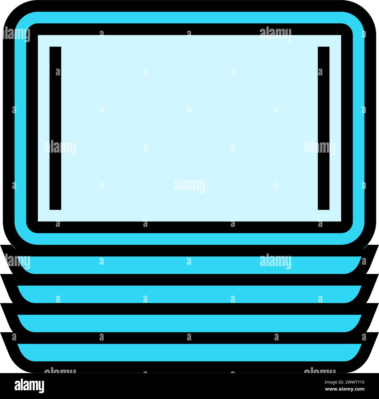 Stainless steel trays Stock Vector Images - Alamy