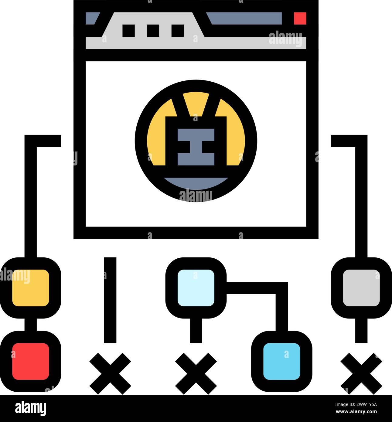 robots txt seo color icon vector illustration Stock Vector Image & Art ...