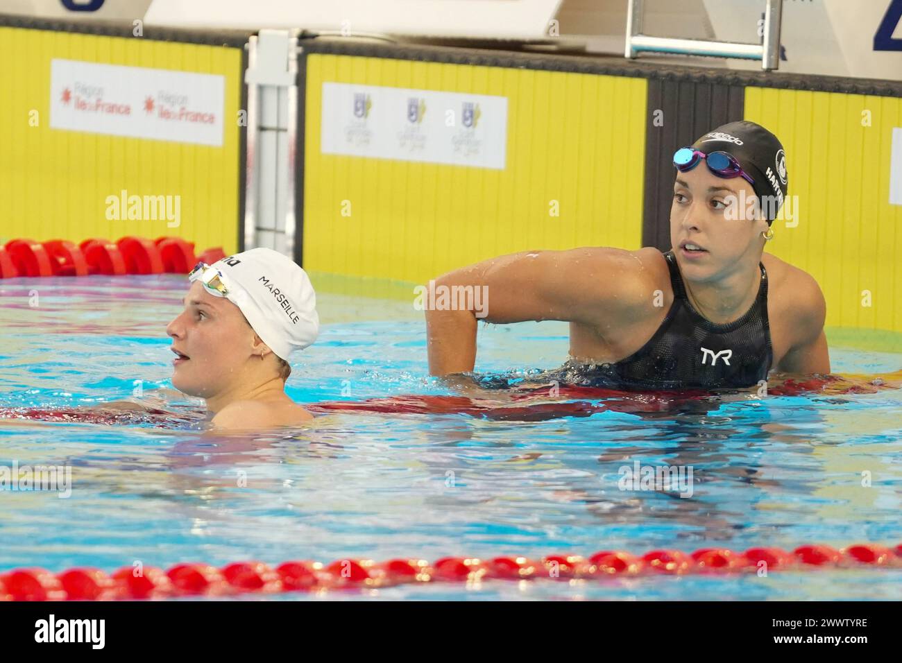 WATTEL Marie of France, HARVEY Mary-Sophie of Canada, Women's 100 M ...