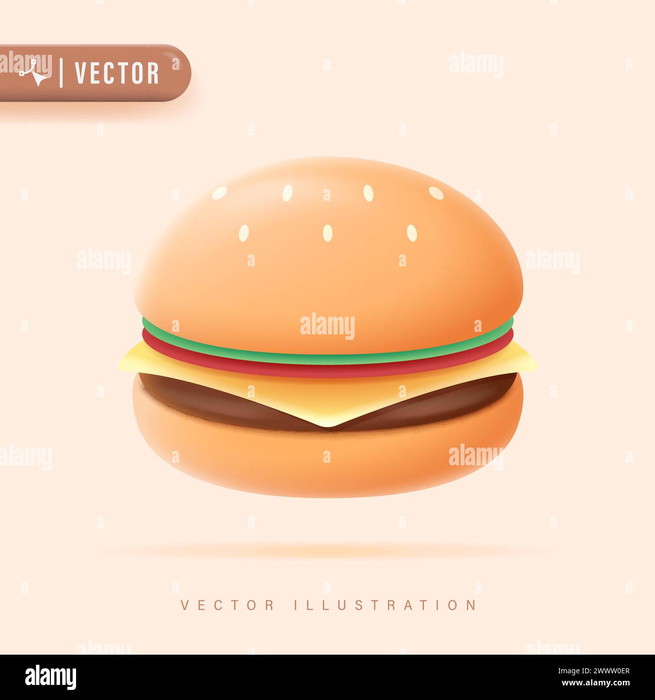 Cartoon food 3d hi-res stock photography and images - Alamy