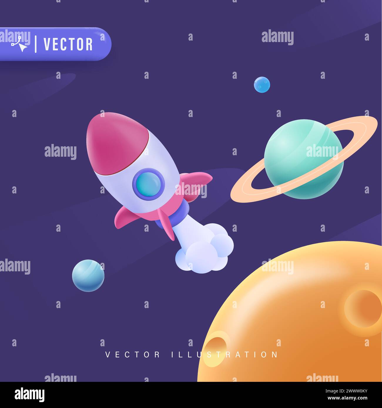 Launch 3d Stock Vector Images - Alamy