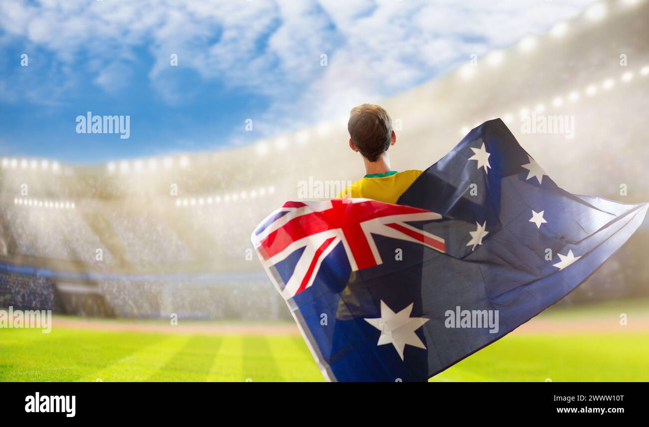 Australia flag stadium hi-res stock photography and images - Alamy