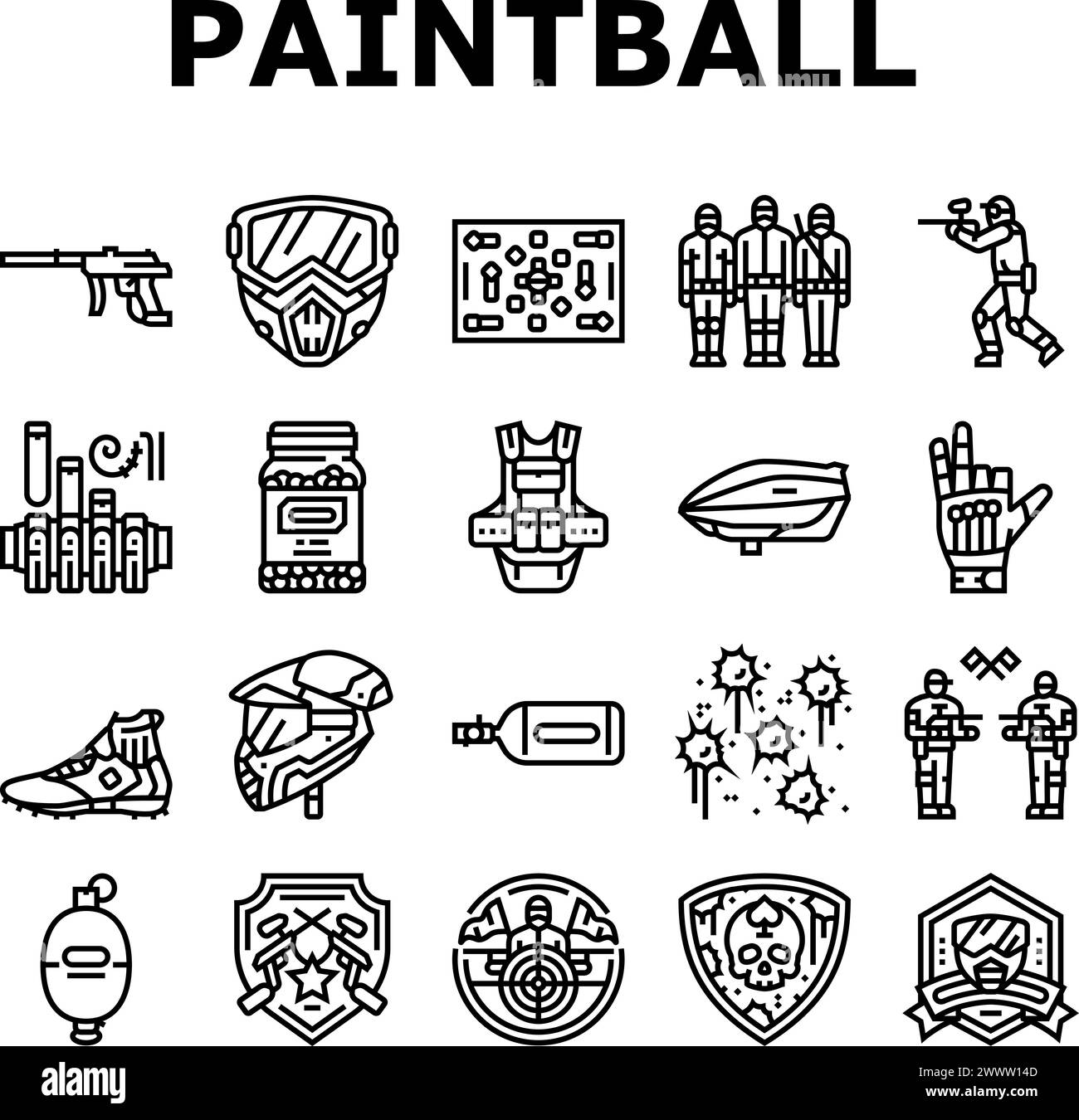 Paintball player Black and White Stock Photos & Images - Alamy