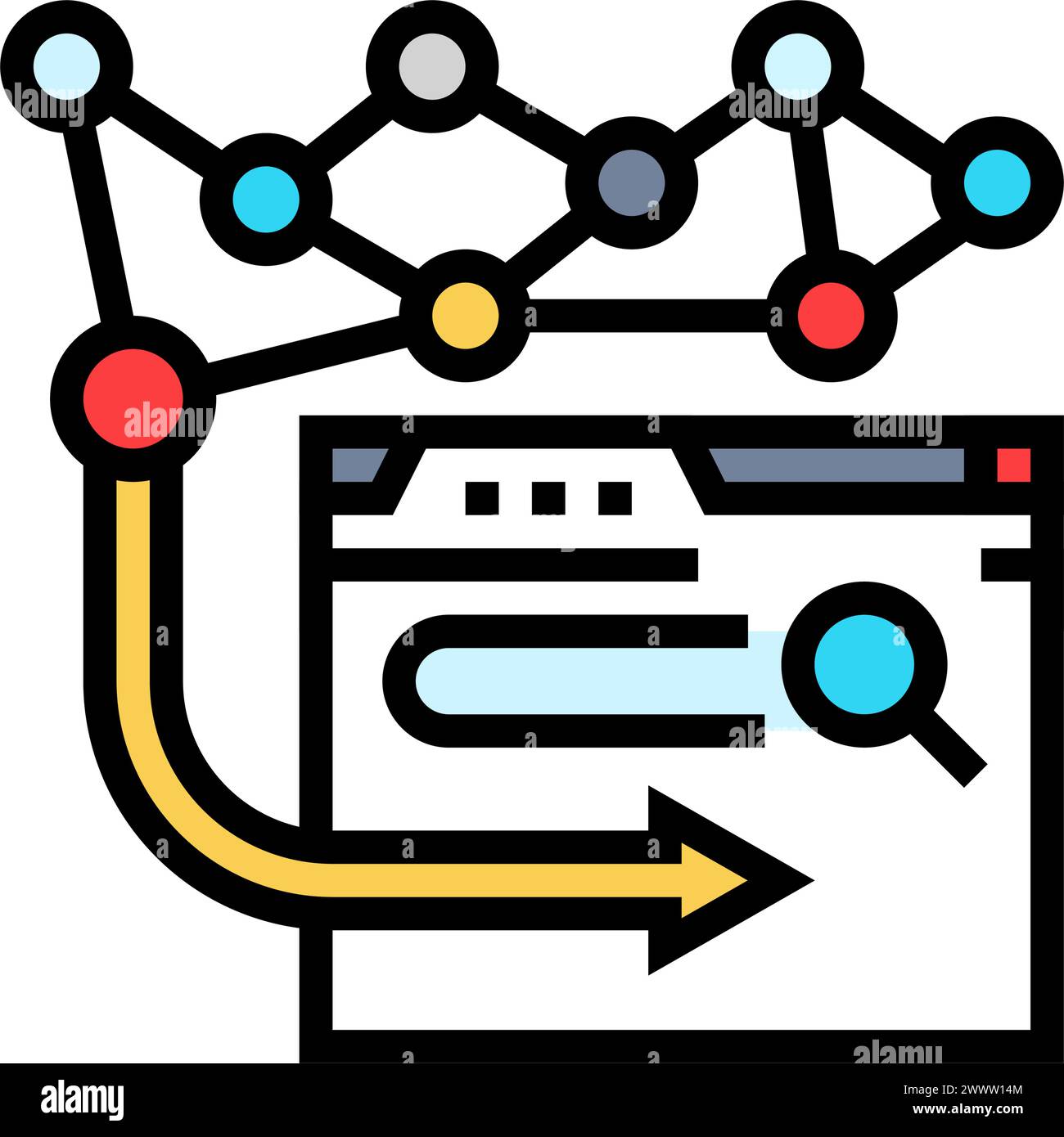 web 2.0 seo color icon vector illustration Stock Vector Image & Art - Alamy