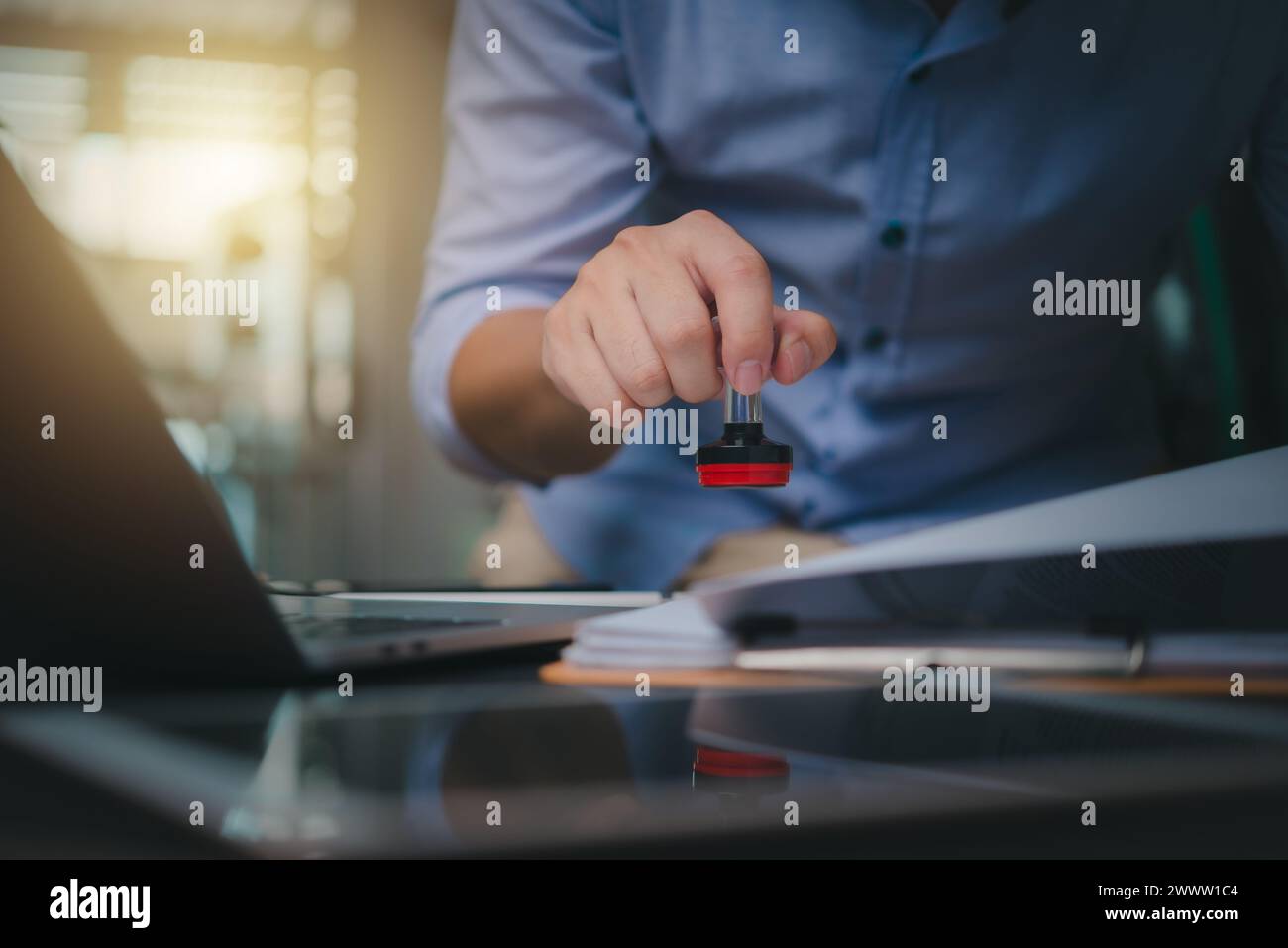 Sales contract stamp hi-res stock photography and images - Alamy