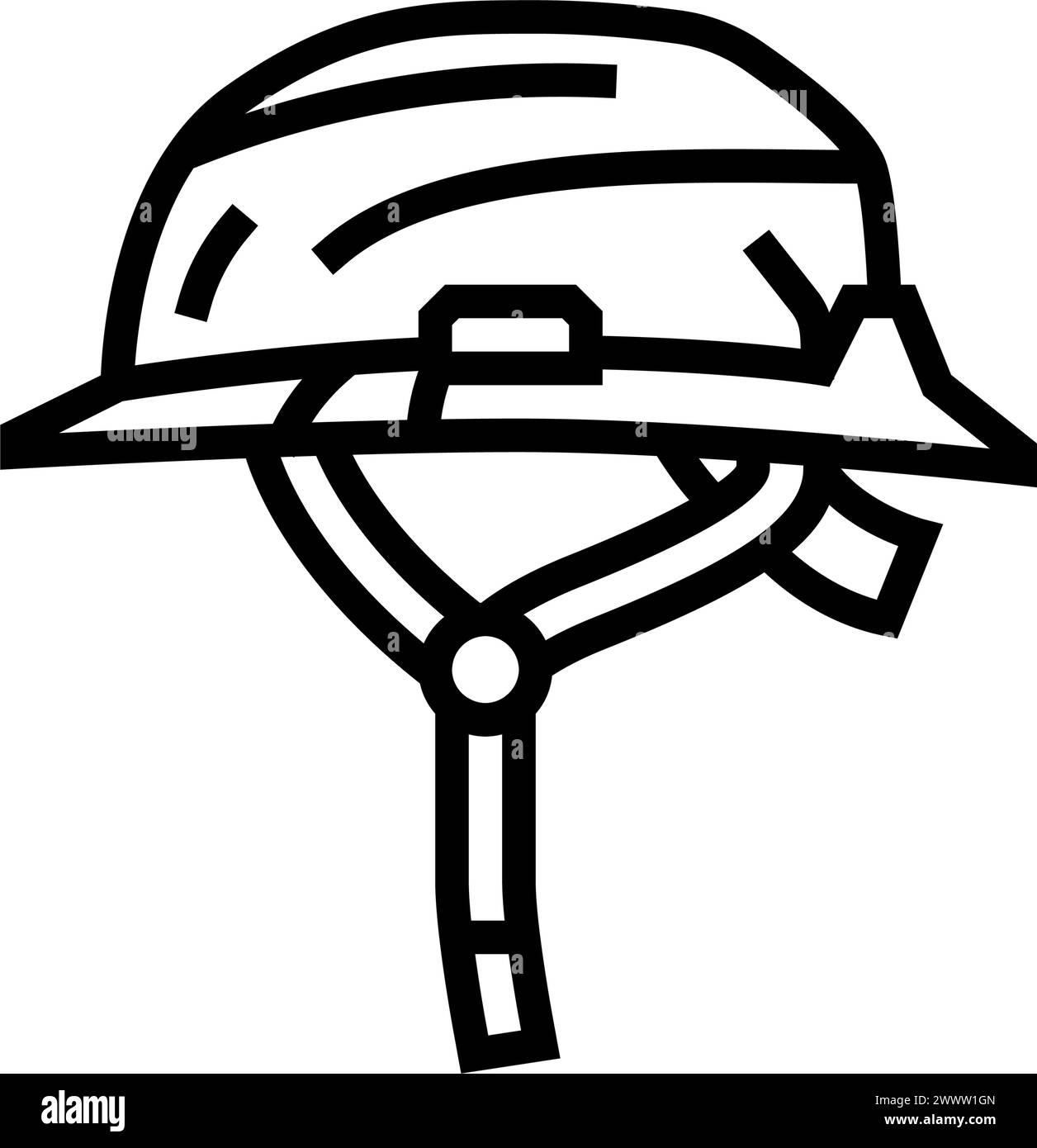 hard hat ppe protective equipment line icon vector illustration Stock ...