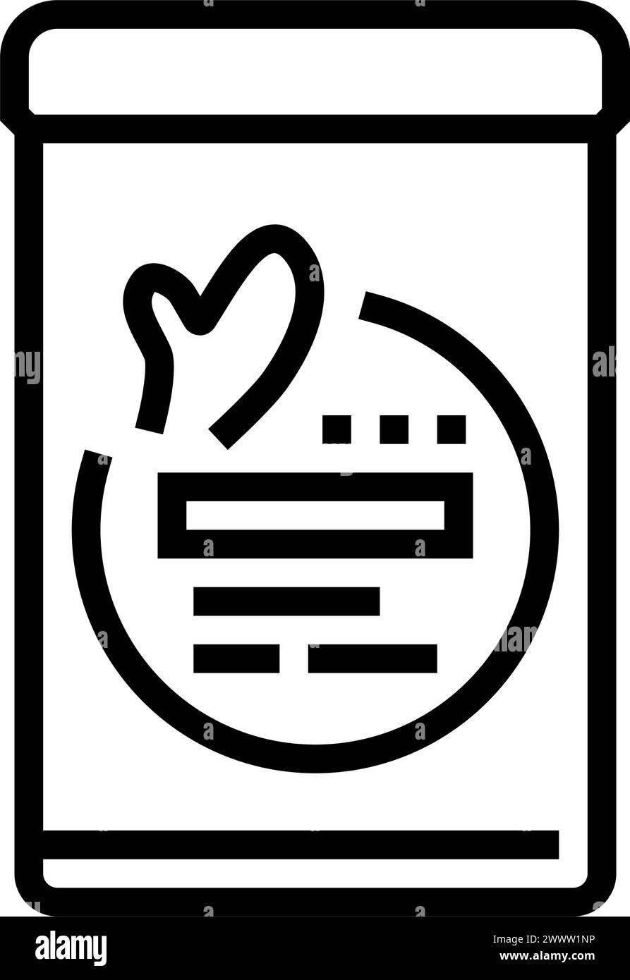 barrier cream ppe protective equipment line icon vector illustration ...