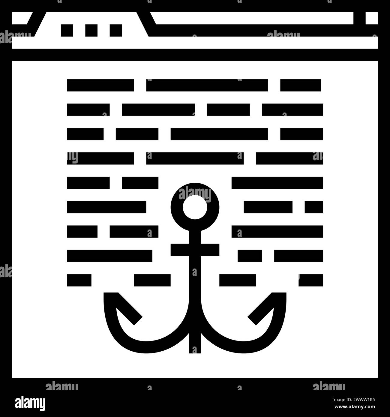 Anchor line building Black and White Stock Photos & Images - Alamy