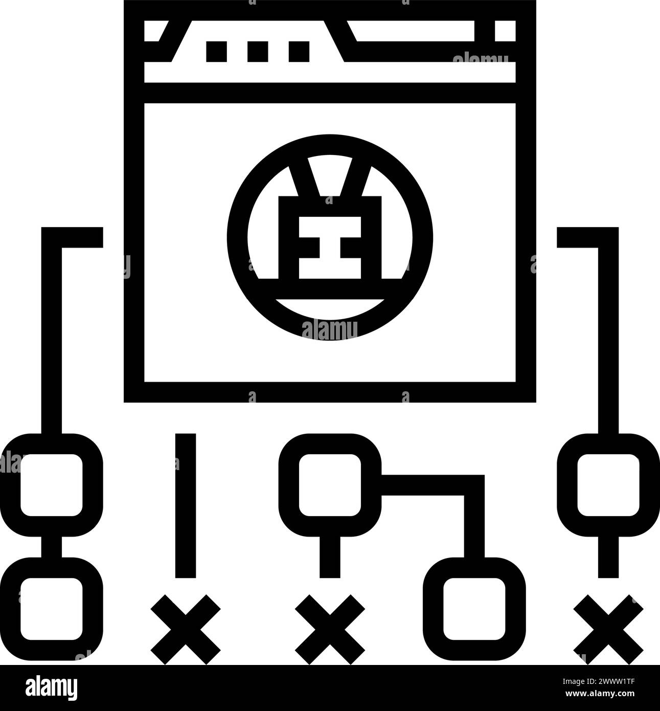 robots txt seo line icon vector illustration Stock Vector Image & Art ...