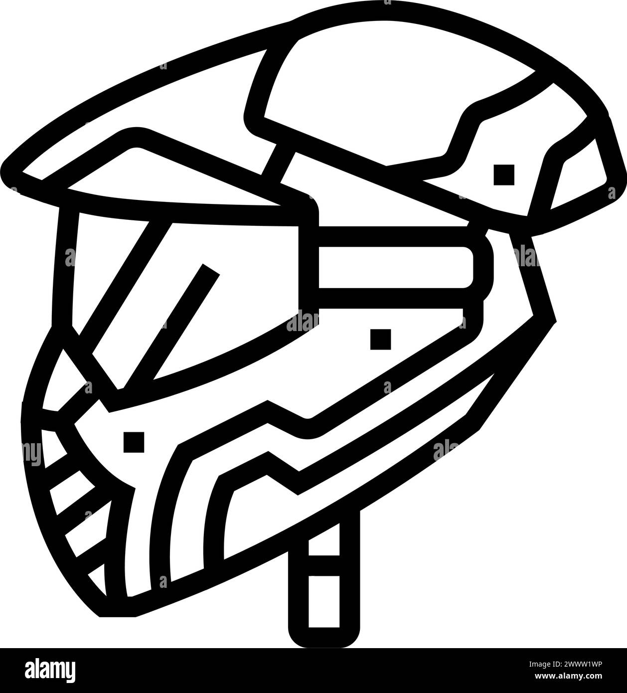 mask paintball game line icon vector illustration Stock Vector Image & Art - Alamy