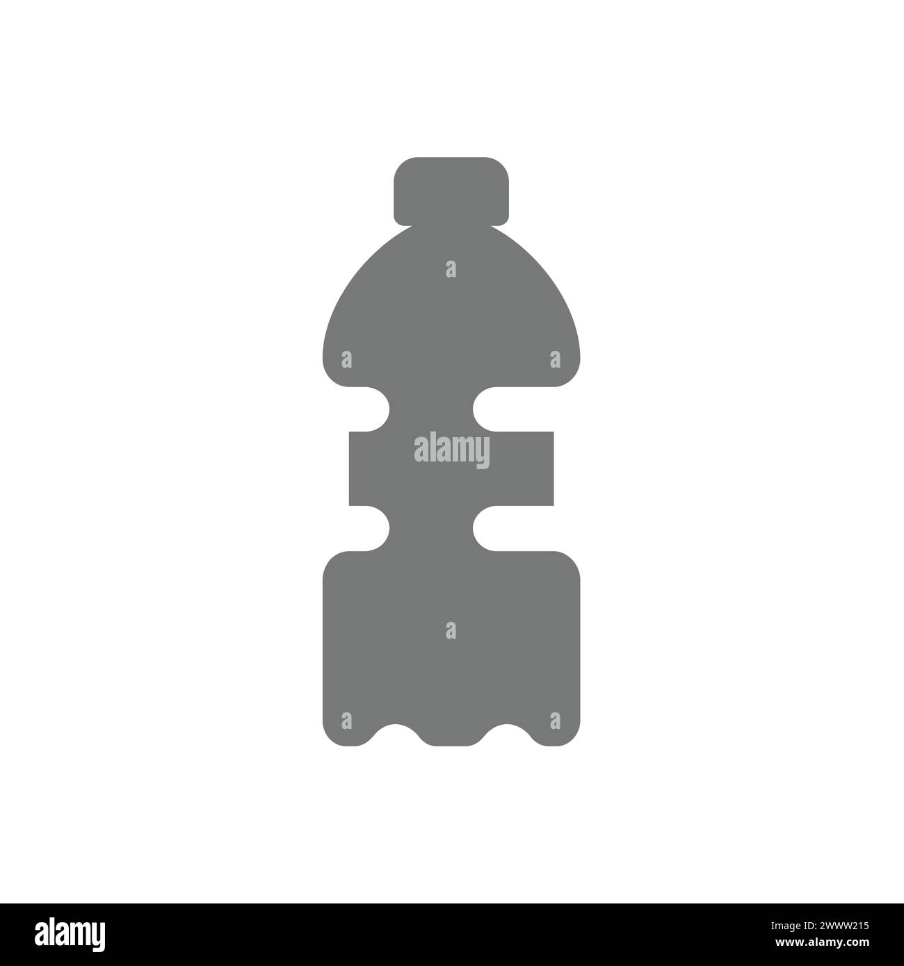 Plastic bottle vector icon. Simple water bottle symbol Stock Vector ...