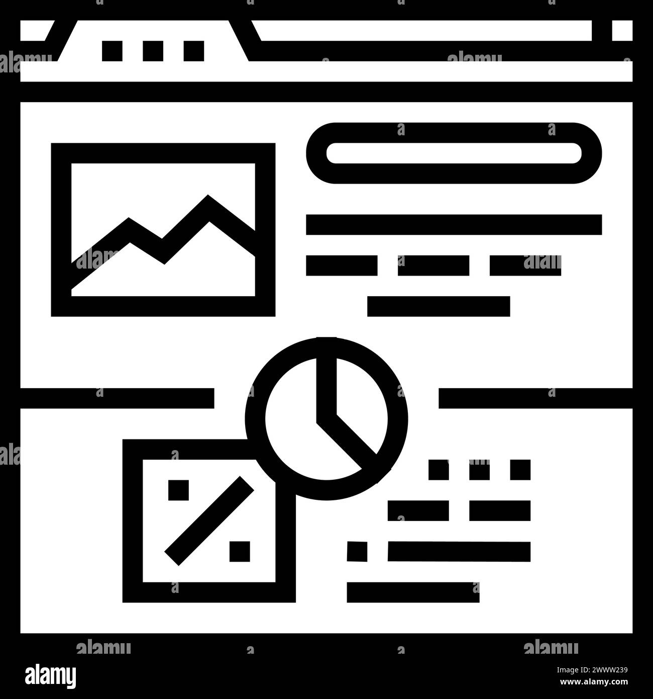 conversion rate seo line icon vector illustration Stock Vector Image ...