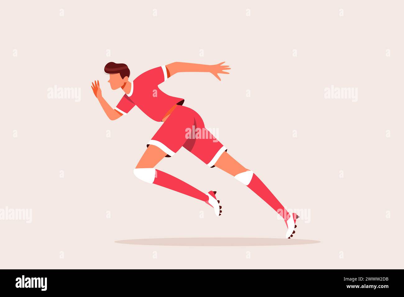 Adult man in sportswear sprinting. Male jogger jogging. Marathon ...