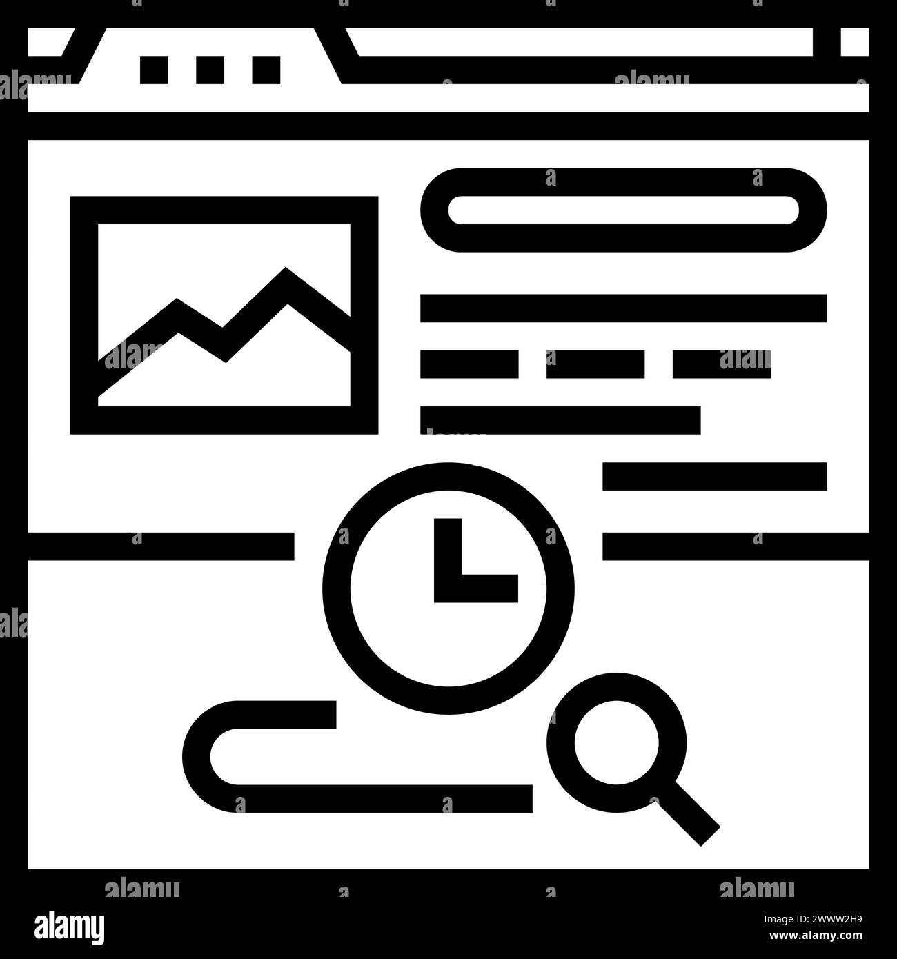 dwell time seo line icon vector illustration Stock Vector Image & Art ...