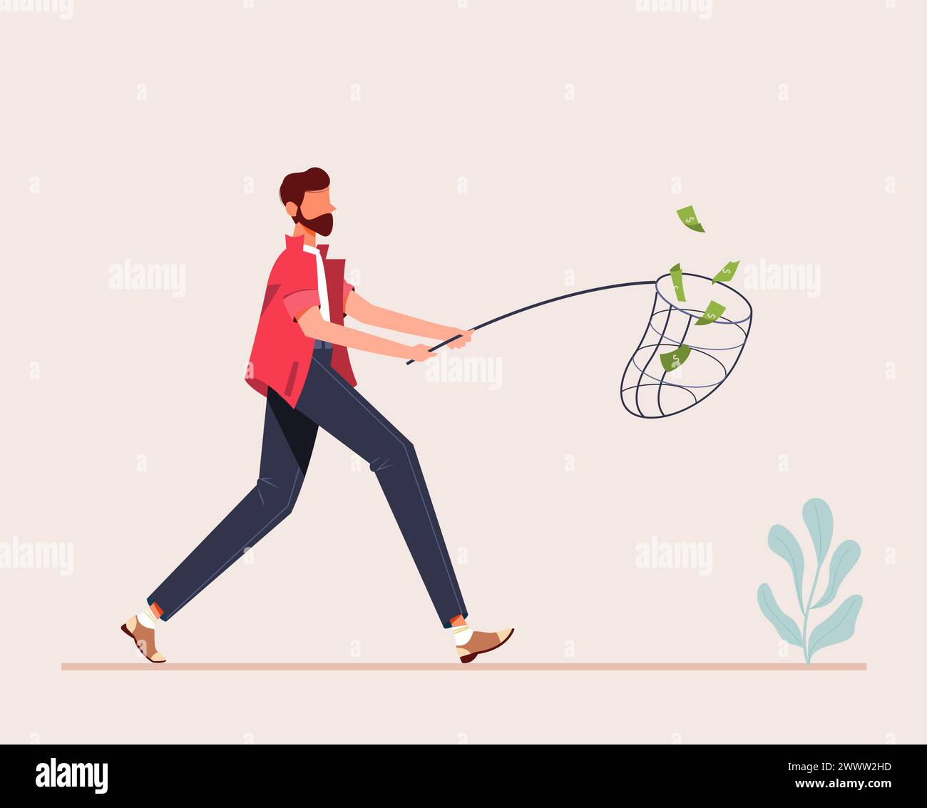 Cartoon money flying Stock Vector Images - Alamy