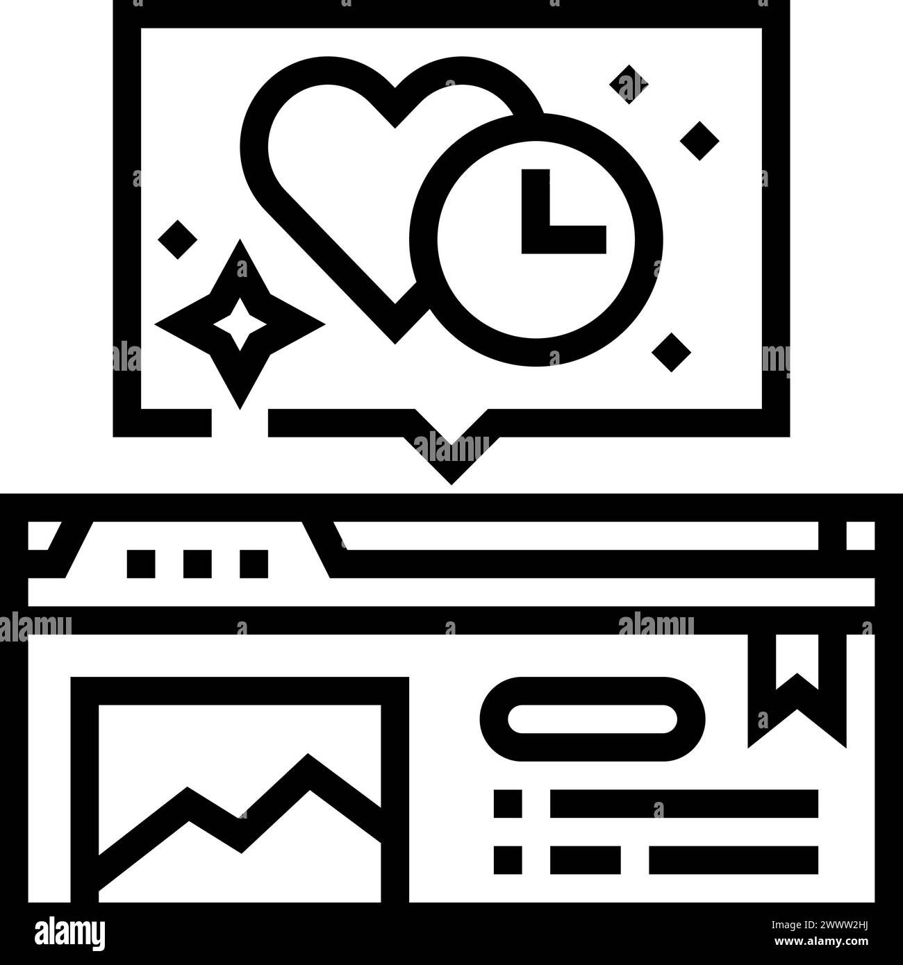 evergreen content seo line icon vector illustration Stock Vector Image ...